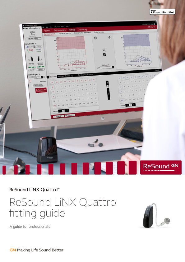 LiNX Quattro-støtte - | GN Hearing Norway